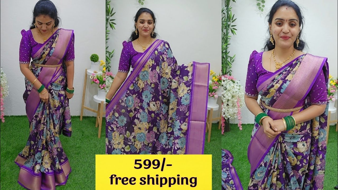 Rupa silk sarees💃599/- free shipping 💃 - YouTube