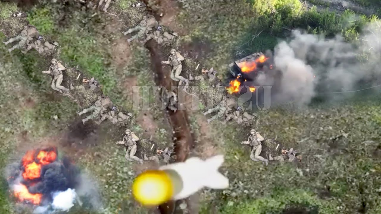 Brutal Attack! Ukrainian forces crush two hidden Russian tanks in HUGE ...