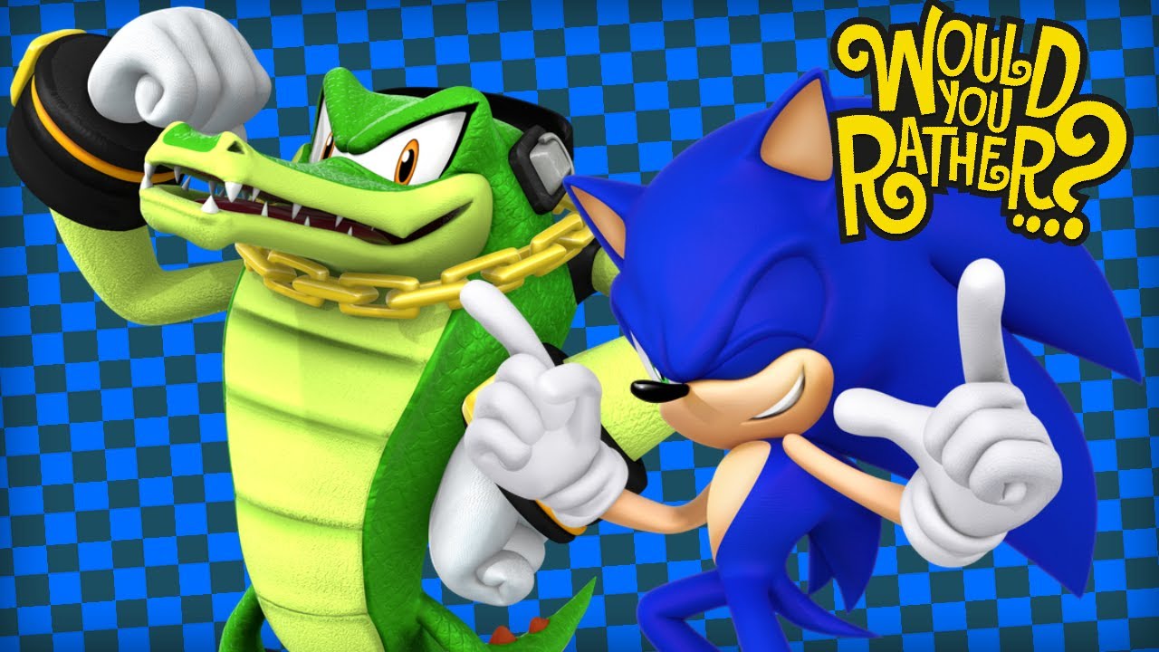 SONIC AND VECTOR PLAY WOULD YOU RATHER - YouTube