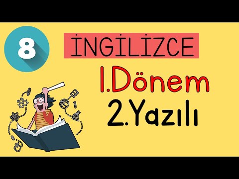 8.Sınıf İngilizce 1.Dönem 2.Yazılı \