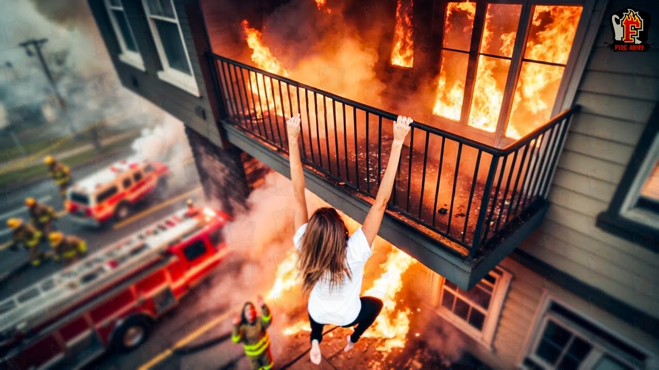 10 TERRIFYING Moments Fire Rescues Caught on Camera, You Wouldn't ...