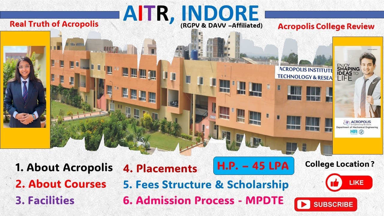 Acropolis College Indore Full Review || Admission लेना चाहिए या नहीं ...
