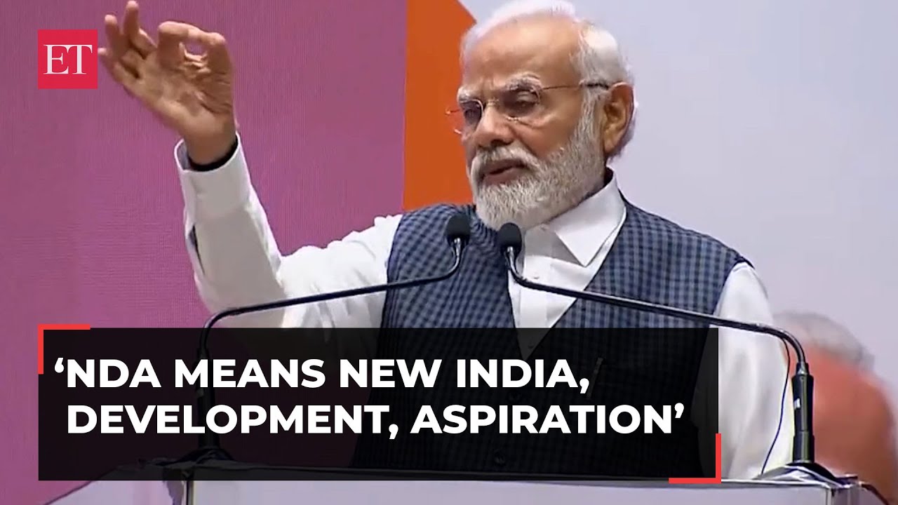 NDA means New India, Development, Aspiration: PM Modi - YouTube