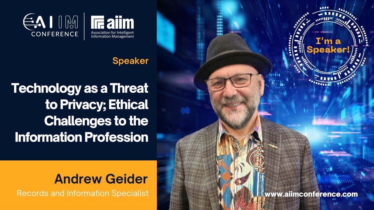 Join Us at the AIIM Conference 2024 - Speaker Introduction Andrew ...
