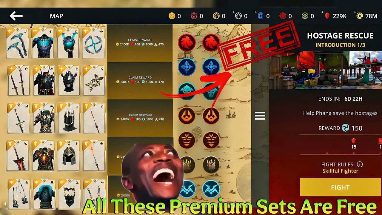 All These Best Premium Sets Are Free🤯II Shadow Fight 3 New Event ...