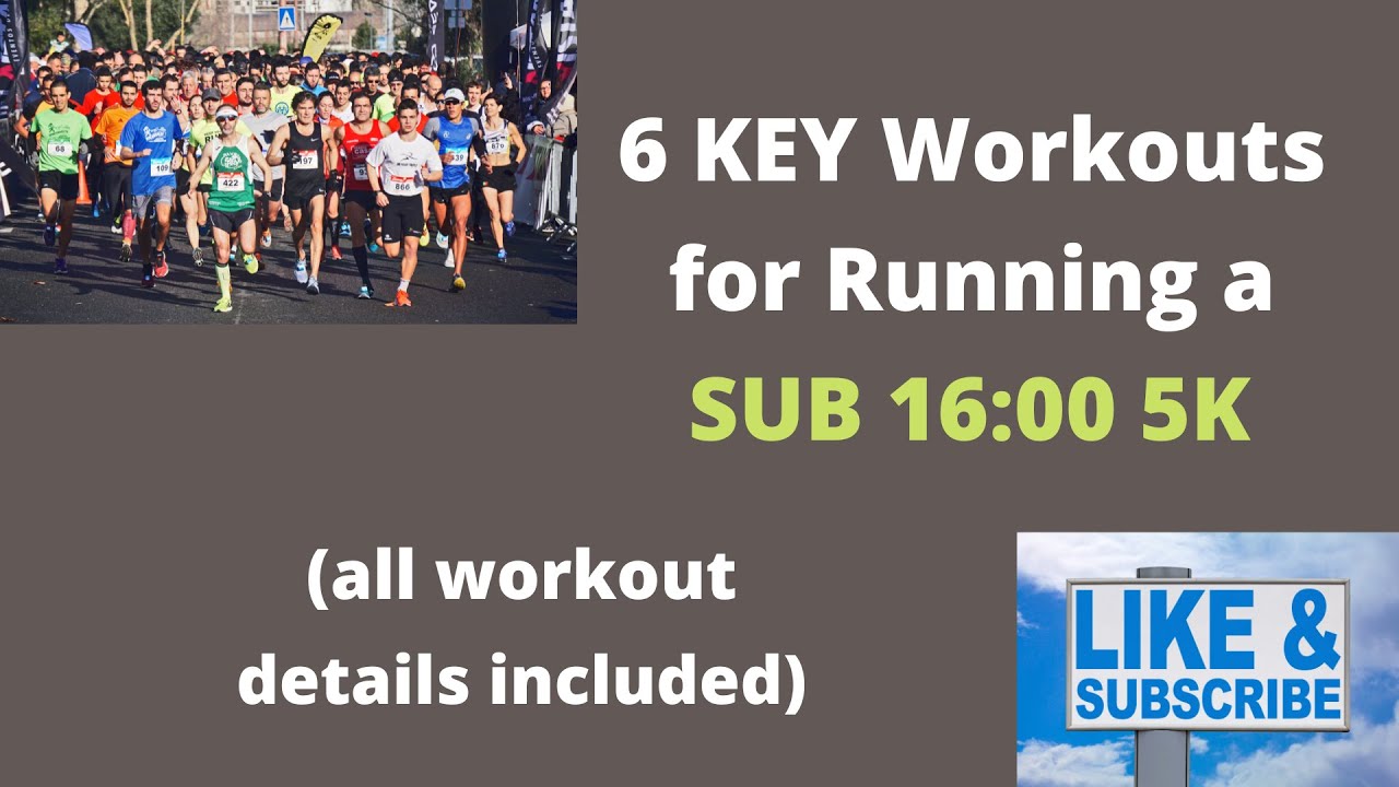 How to Run a Faster 5k (SUB 16:00) || 6 KEY Workouts - YouTube