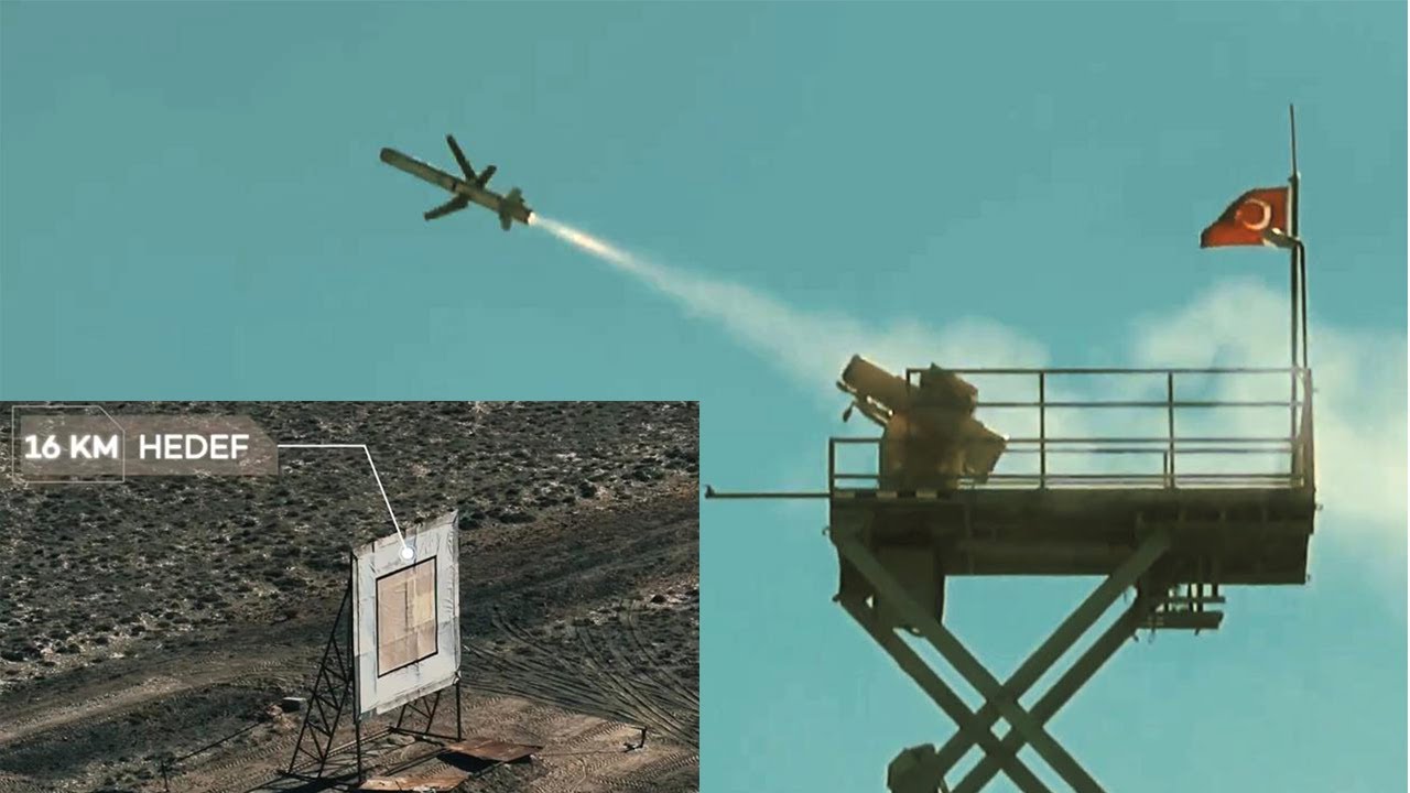 Turkey successfully tested a new anti-tank missile "ATGM" with the ...