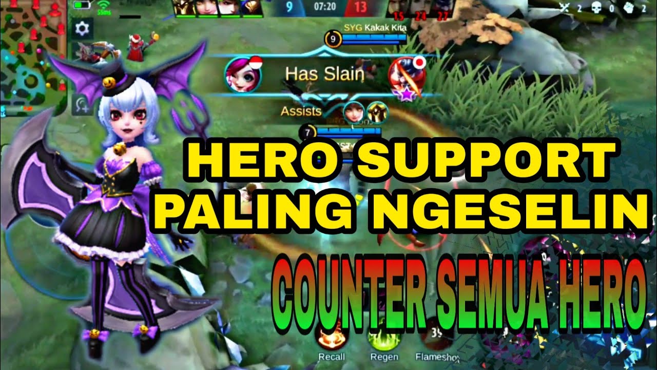HERO SUPPORT PALING NGESELIN DAN COUNTER SEMUA HERO || NANA GAMEPLAY ...