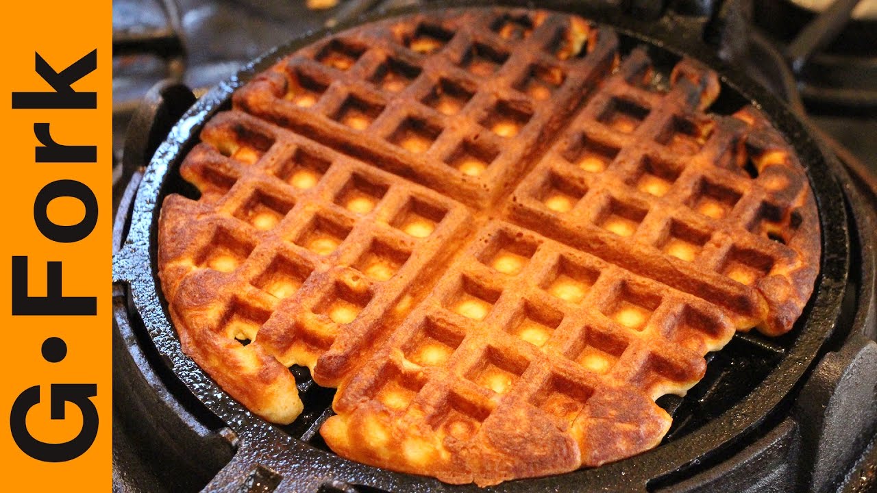 How To Make Homemade Waffles - GardenFork - YouTube