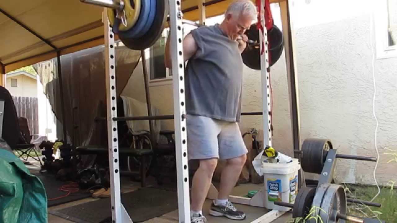 67th Birthday Squat Max Reps Tom Jones Masters Powerlifter - YouTube