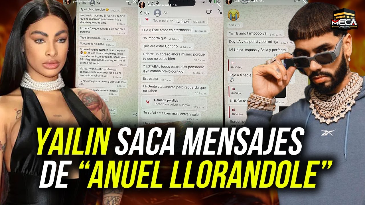 YAILIN SACA LOS MENSAJES DE ANUEL LLORANDO POR ELLA ! - YouTube
