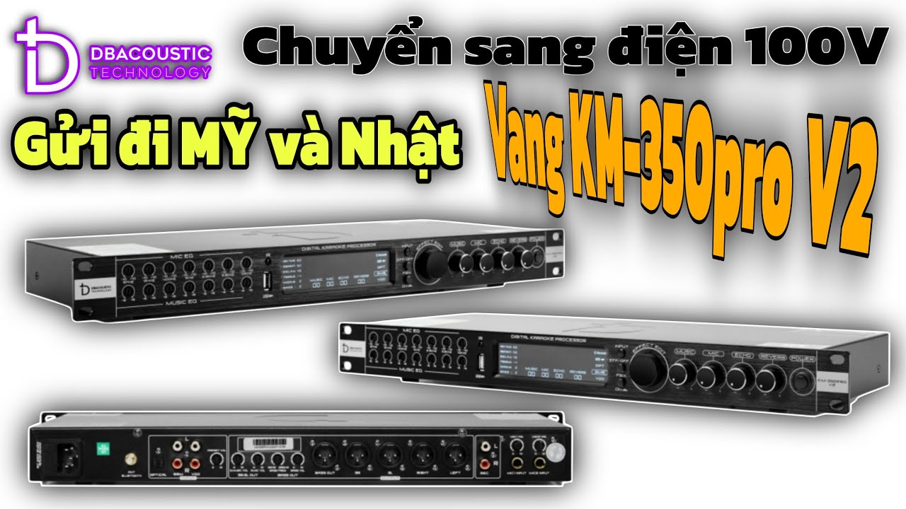Gửi đi Mỹ và Nhật 2 con vang cơ lai số DB acoustic mã KM 350PRO V2 đã chuyển sang điện 100V ...