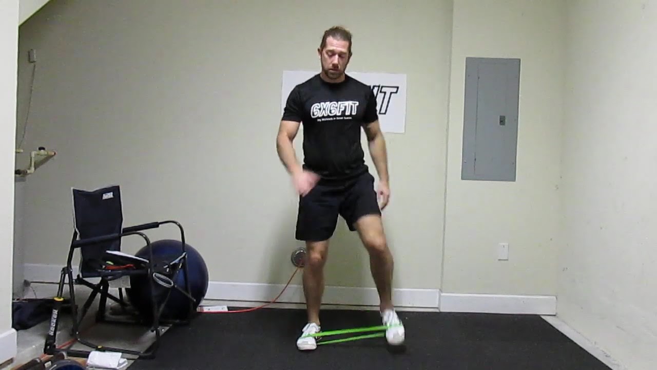 Banded Knee Raise - YouTube