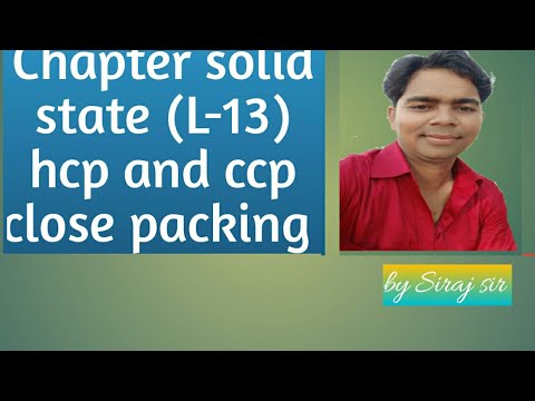 Chapter solid state (L-13) Hcp and ccp close packing - YouTube