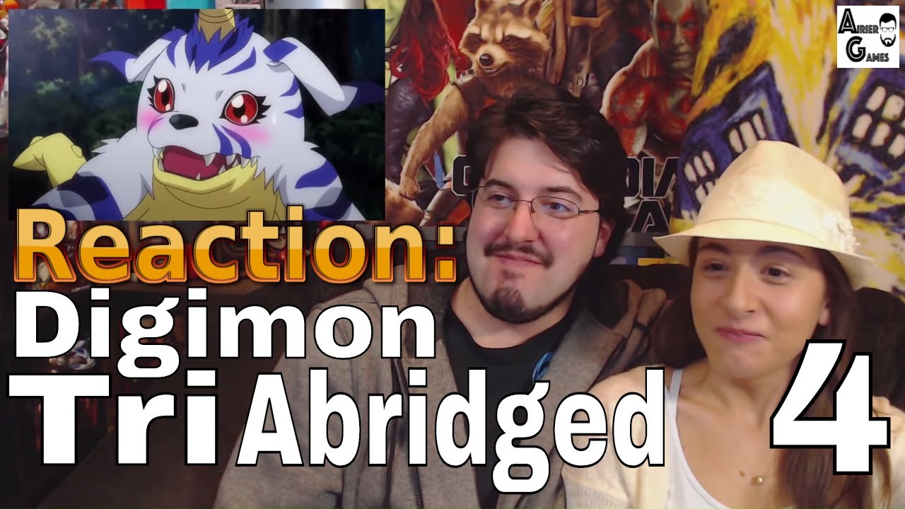 Digimon Tri Abridged Ep. 4: Reaction #AirierReact - YouTube