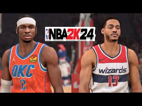 NBA 2k24 | Oklahoma vs Wizards | Ultra Realistic Graphics | Gamepaly ...