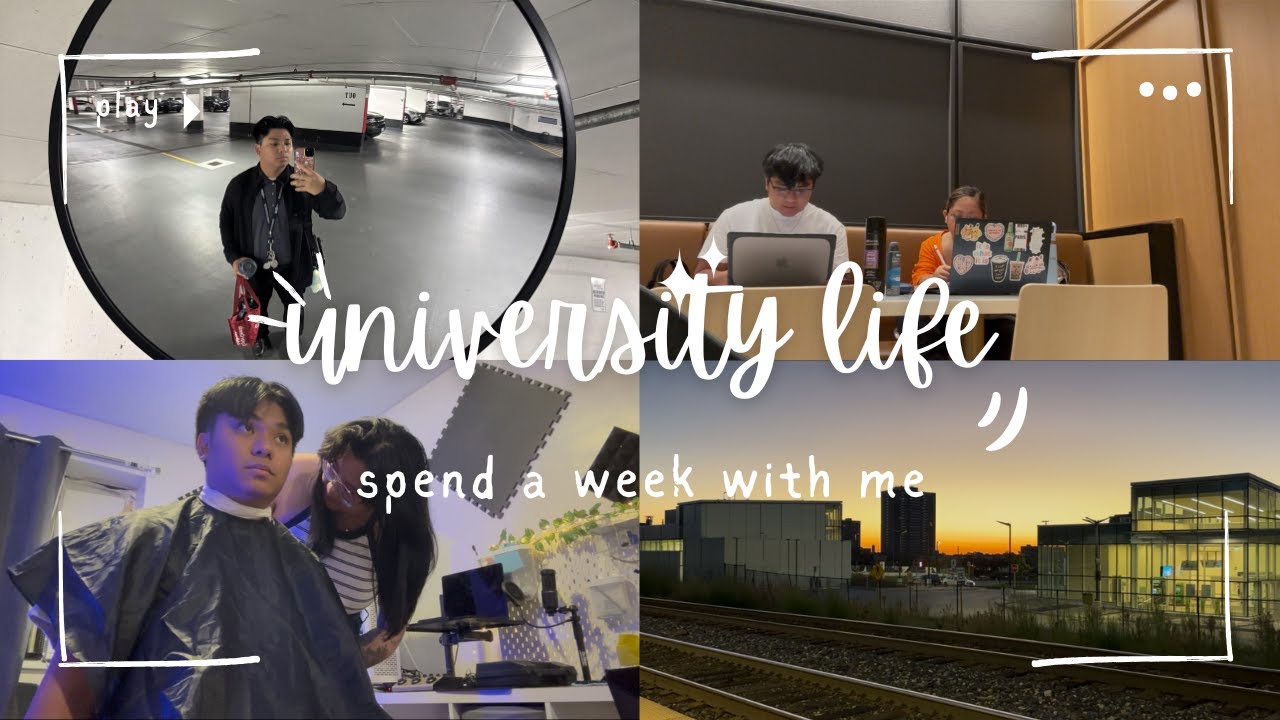 university life (studying, working, socializing) - YouTube