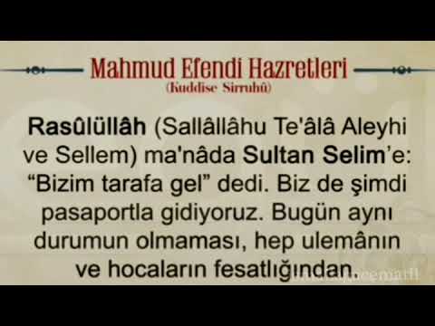 Hikmetli Sözler - 0039 & Mahmud Efendi Kuddise Sirruhu