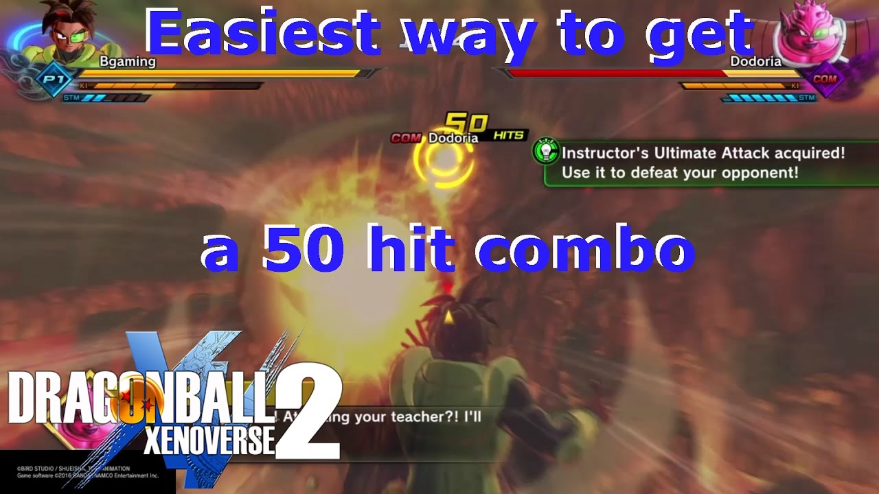 Easiest way to get a 50 hit combo | Hercule Challenge | Dragon Ball ...