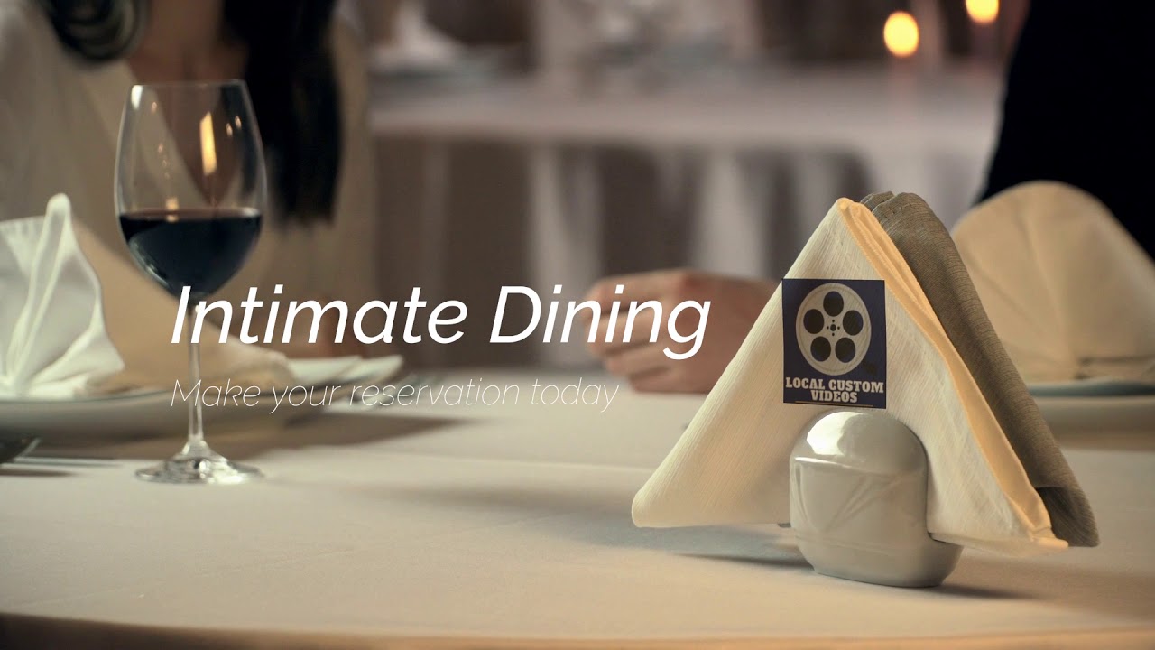 Restaurant Fine Dining Video Marketing Promo Video | Contact Local ...