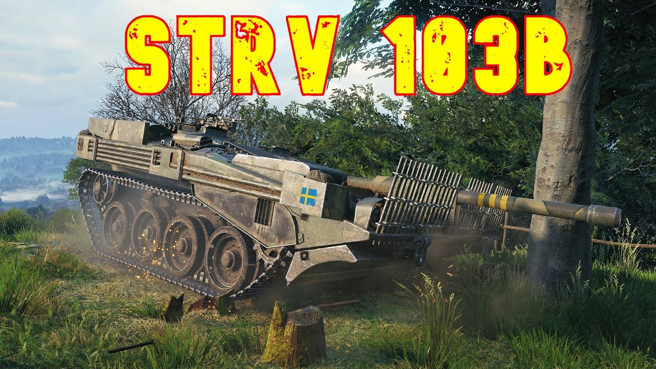 World of Tanks Strv 103B - Bush Camping For 10K Damage. - YouTube
