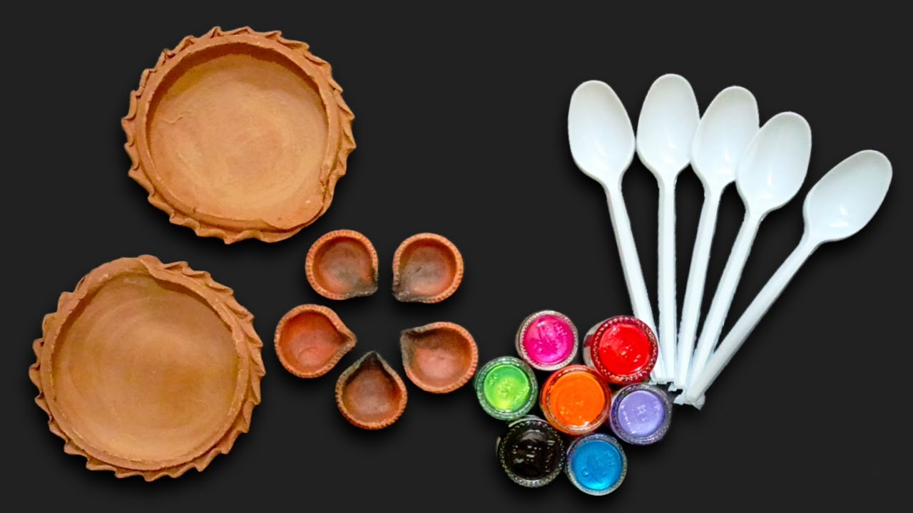 8 Quick and Stylish Diya Decoration Ideas for Diwali 🎇🧨 | Diwali Craft ...