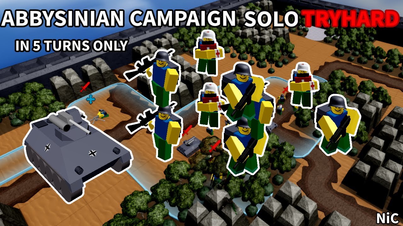 Abyssinian Campaign Solo Tryhard in 5 turns only! | Noobs In Combat ...