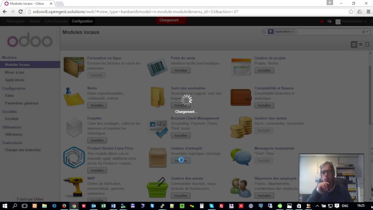Comment créer nouvelle base de données Odoo V8 - tutoriel les premiers ...