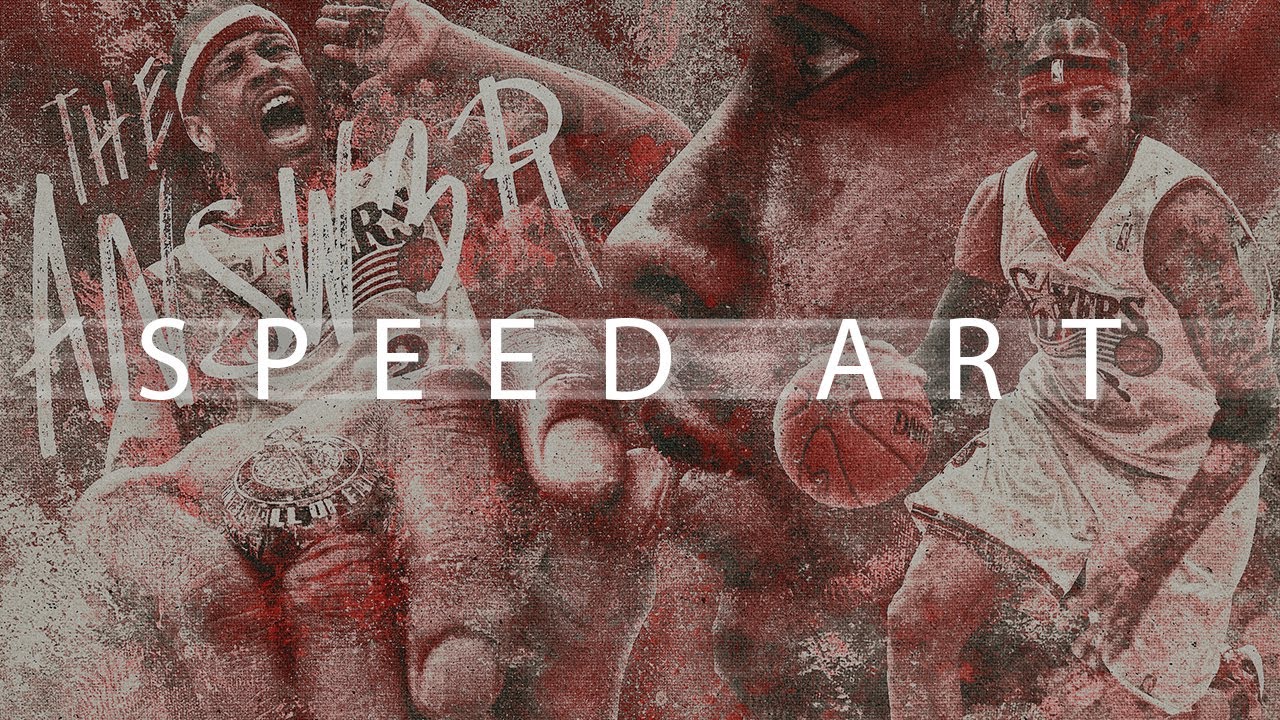 Allen Iverson Design - Speed Art - YouTube