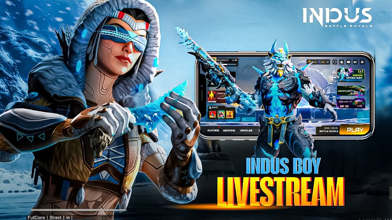 Indus Live Rank Push 💔 Indus Gameplay Video | Indus Battle royale Live ...