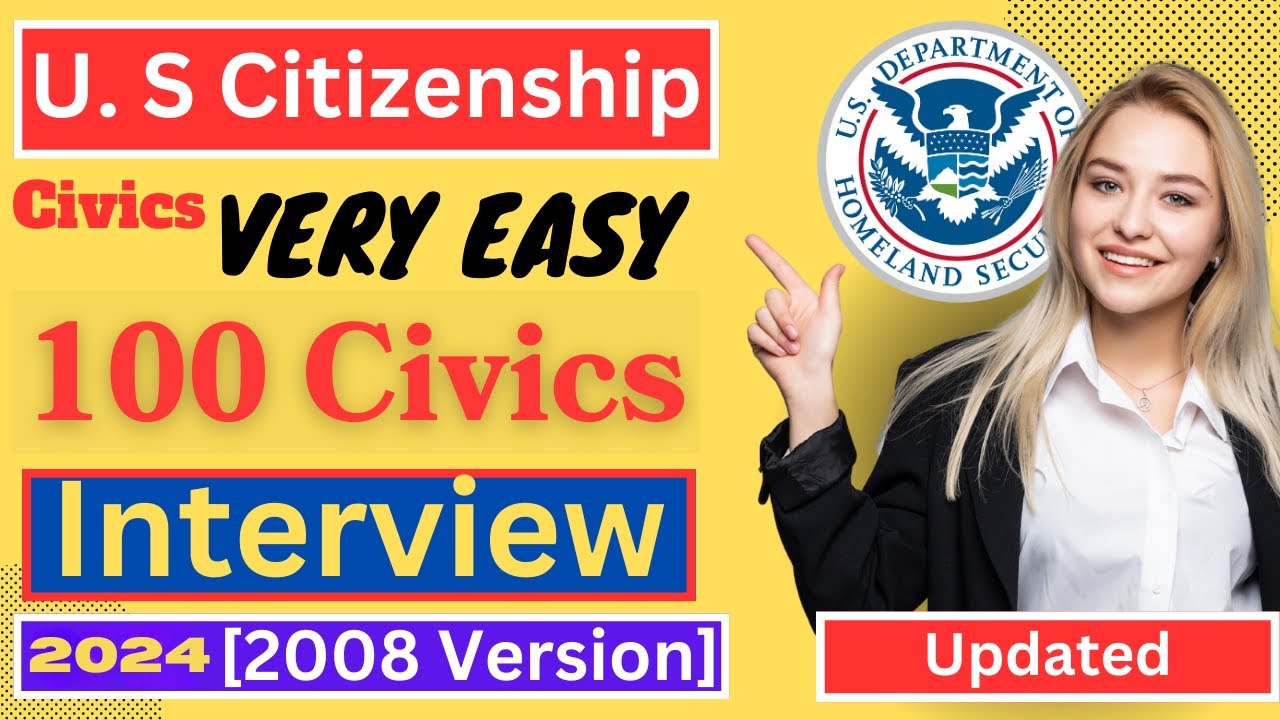 US Citizenship Test 2024 Questions and Answers: 100 Civics History ...