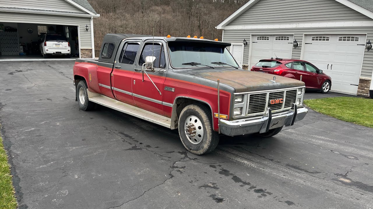 1986 GMC 3500 crew cab project part 1. We get a shop truck!! - YouTube