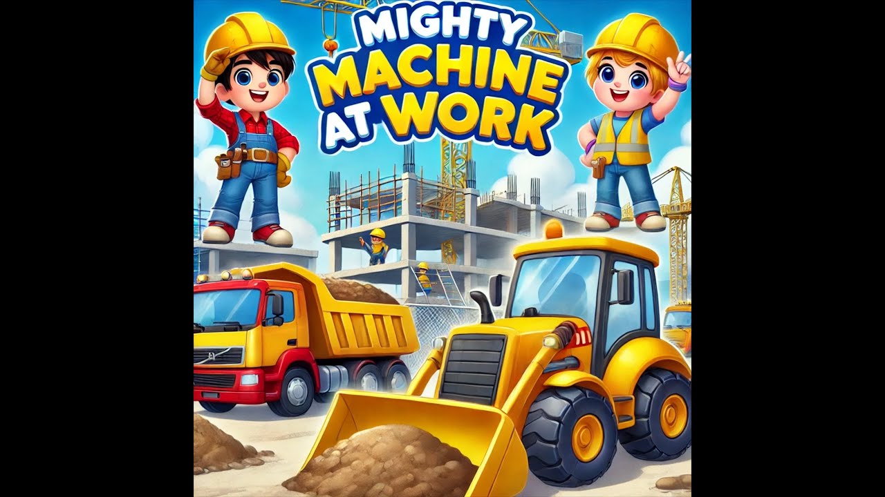 🚧 "Mighty Machines at Work! 🚜 Kids Construction Song | Trucks, Cranes ...