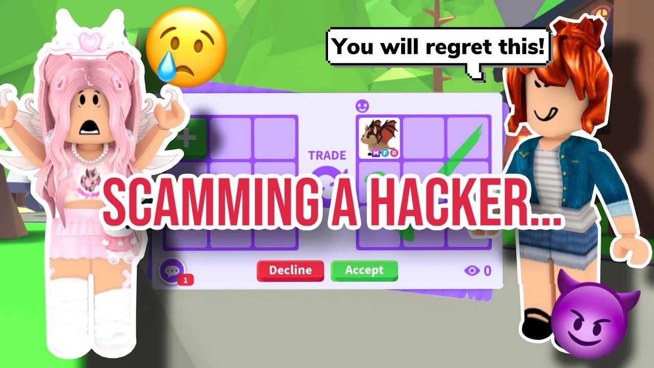I Scammed A Hacker In Adopt Me But Then This Happened... *SHOCKING ...