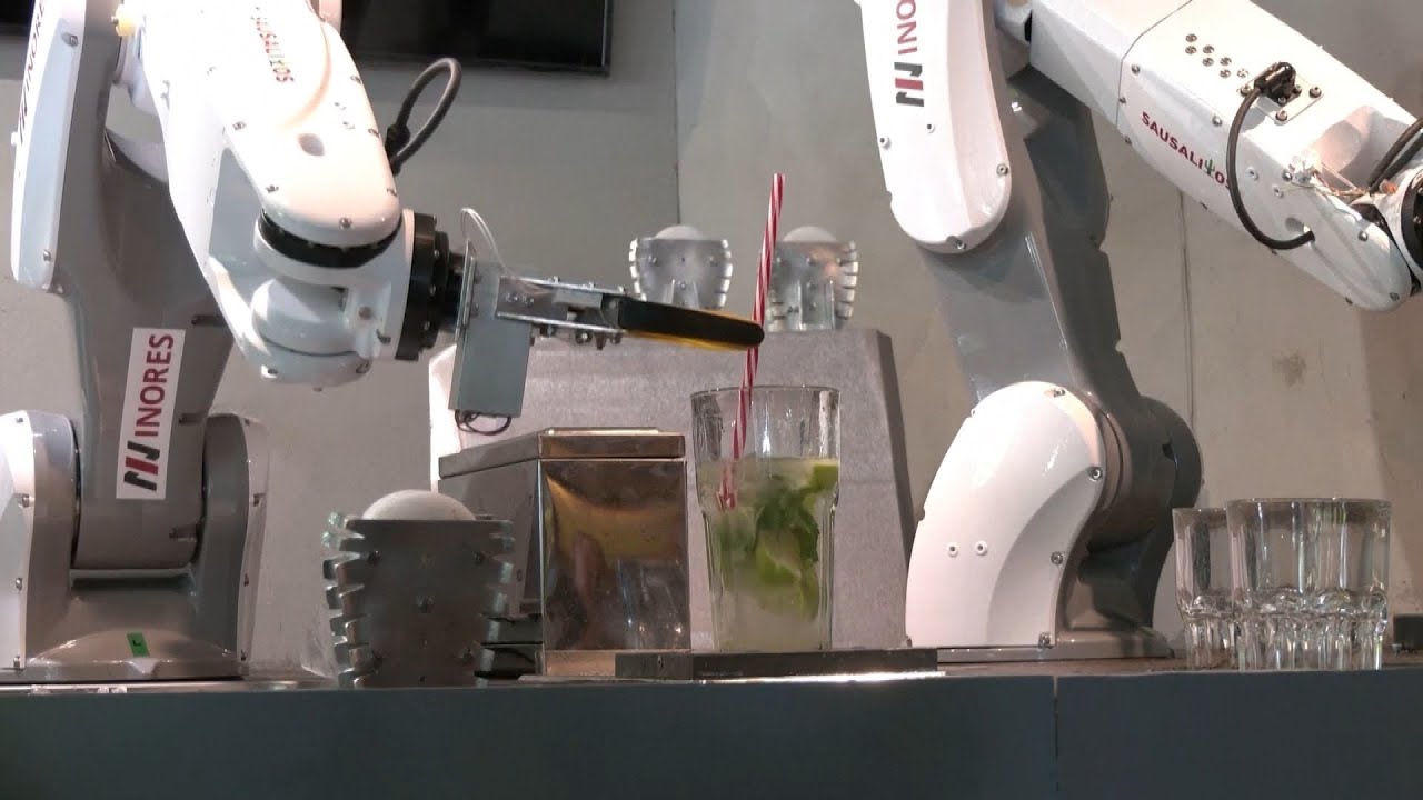 This Bar in Germany Has a Robot Bartender - YouTube
