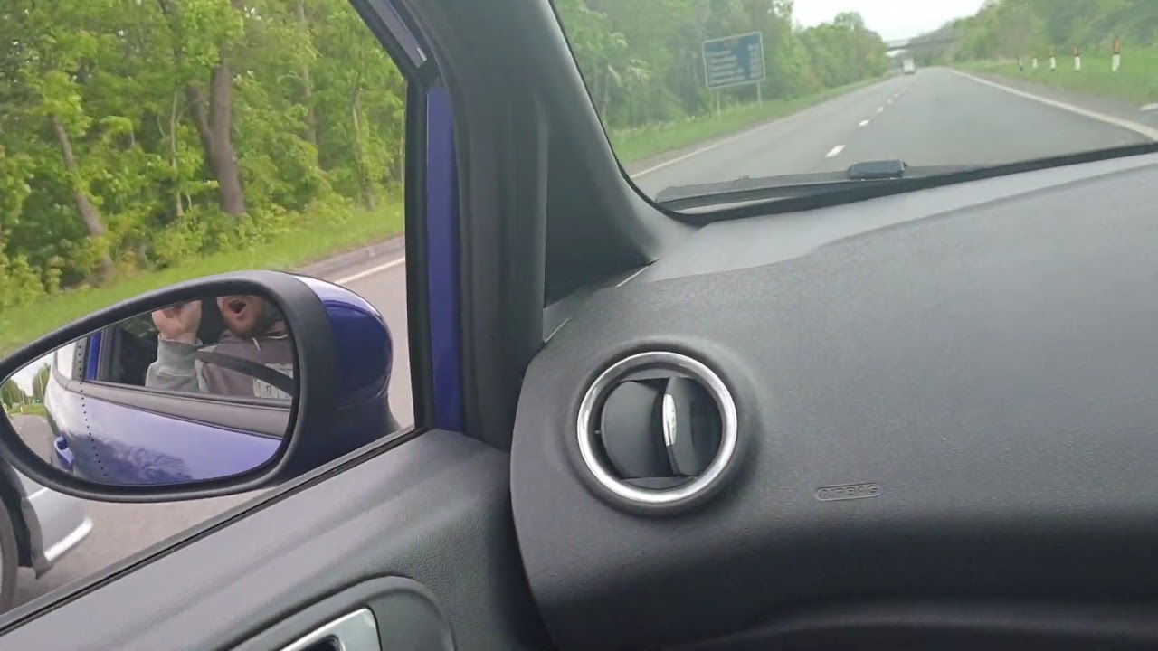 Honda civic type R v remapped Fiesta st - YouTube