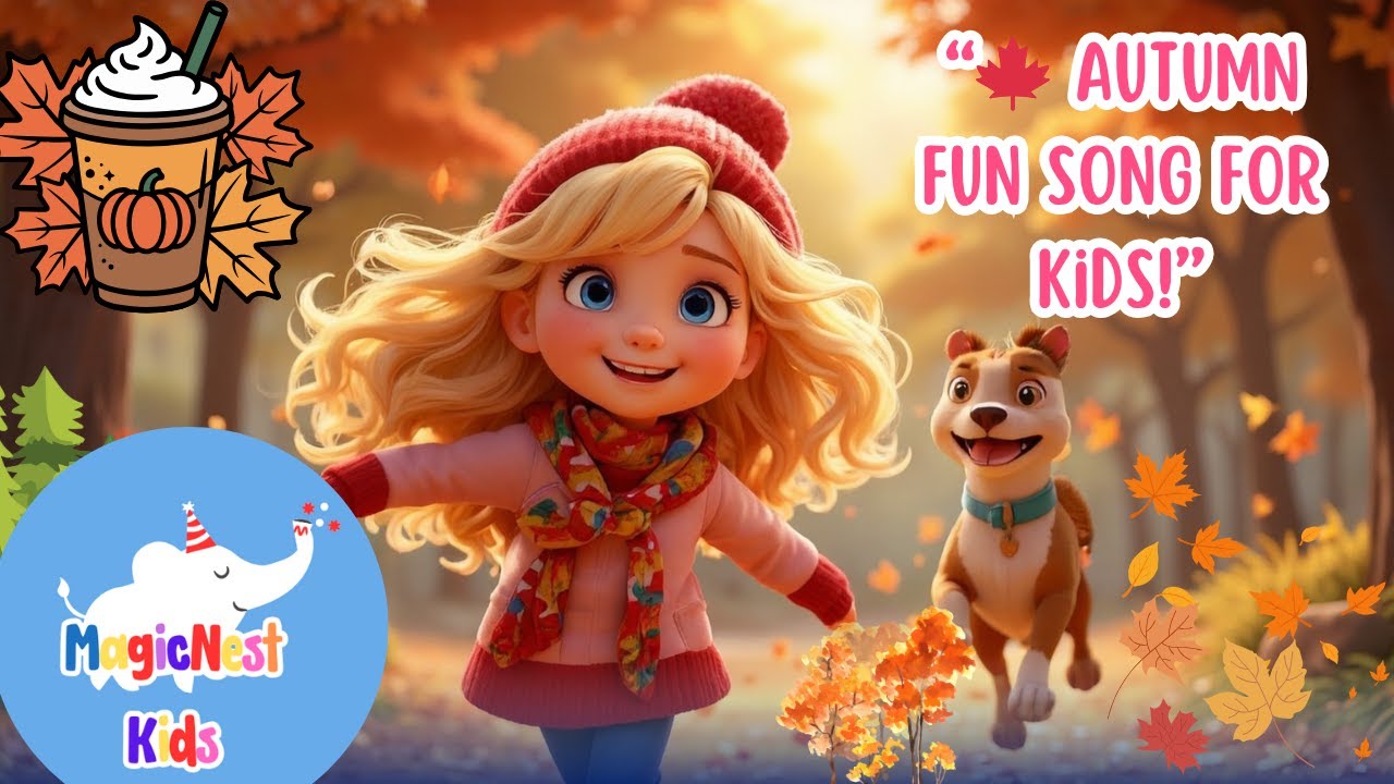🍁 Autumn Leaves Are Falling Down | Fall Season Song for Kids | Magic ...