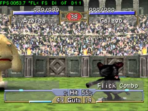 Monster Rancher 2 Battles: Azerba (Baku) vs. Galago (Hopper/Joker ...