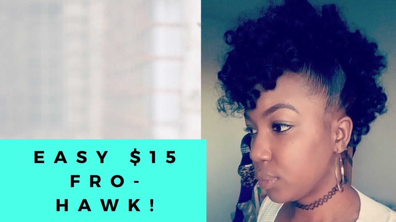 Easy $15 Braidless Crochet Fro-Hawk! - YouTube