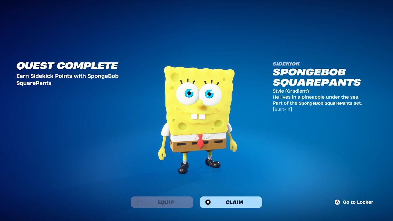 How To Get SpongeBob SquarePants Gradient Style Sidekick FREE In ...