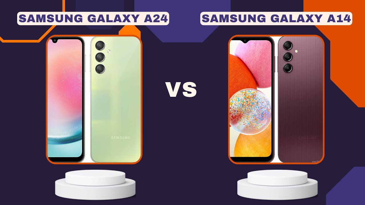 SAMSUNG GALAXY A24 VS GALAXY A14 Full Comparison, Specifications - YouTube