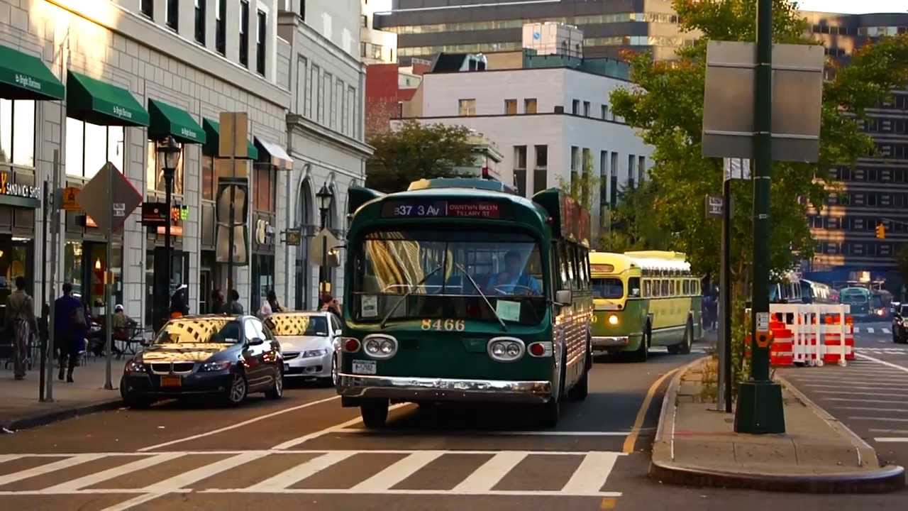 [MTA Regional Bus] Vintage Buses Departing the 2013 Bus Festival ...