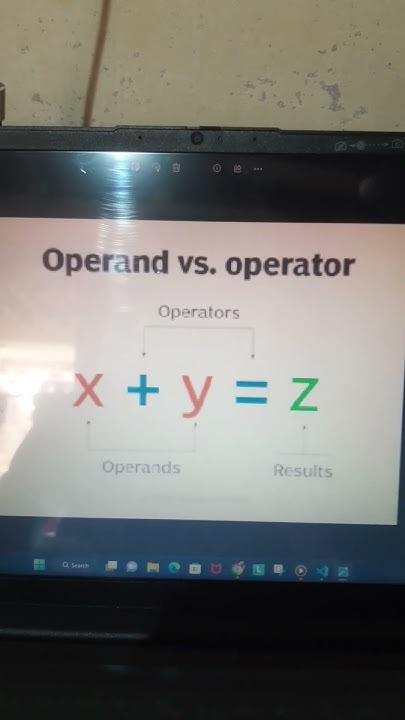 difference between operands and operator - YouTube