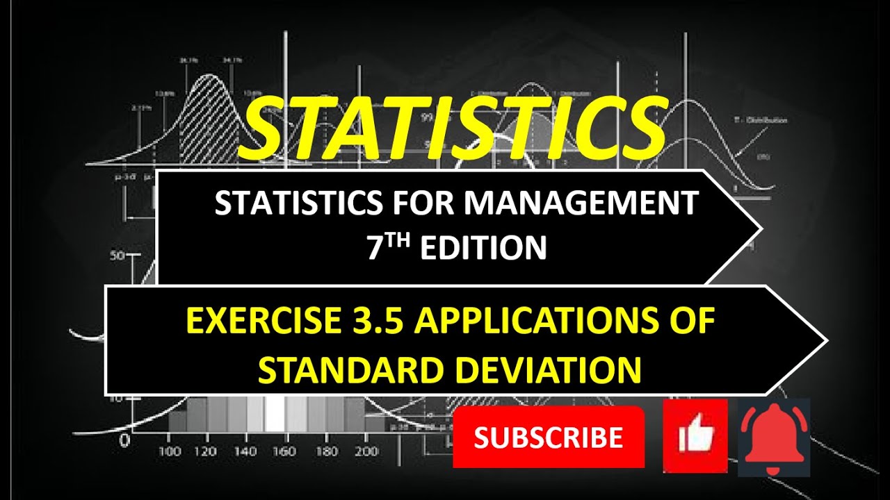 Exercise 3 9 | Variance & Standard Deviation | Applications ...
