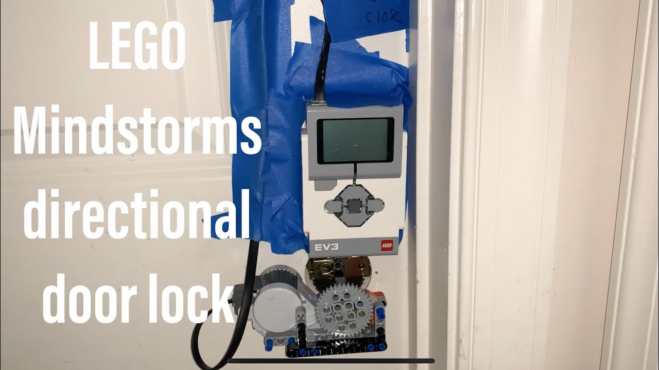 LEGO Mindstorms directional door lock - YouTube