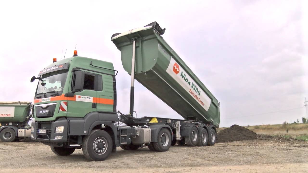 Reportage: MEILLER Kipper im Einsatz bei Max Wild - YouTube