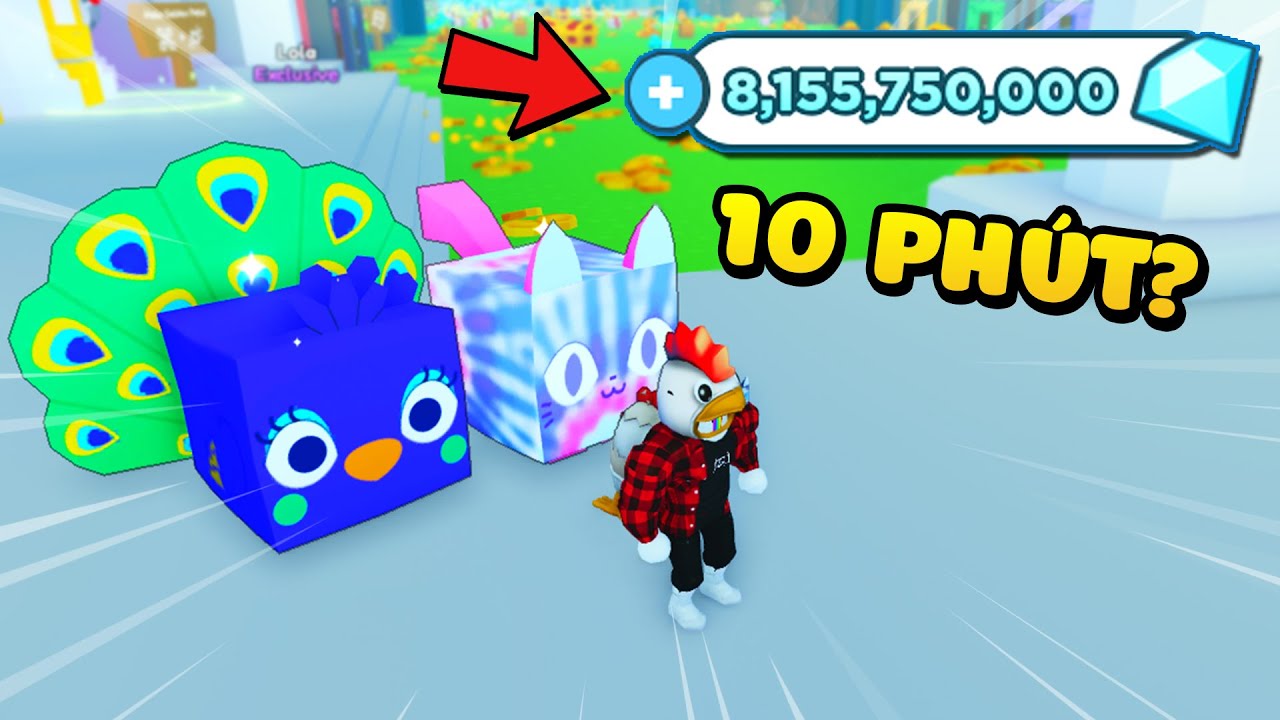 Cách Người Chơi P2W Kiếm Kim Cương Trong Pet Simulator X! - Roblox ...