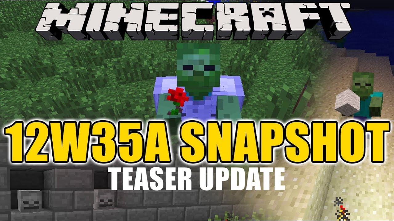 Minecraft 12W35A UPDATE SNAPSHOT NEWS - YouTube