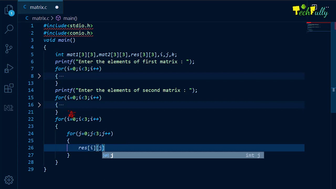 Matrices Multiplication Program In C Language Explain In Hindi By Matrices Multiplication Program In C Language Explain In Hindi By