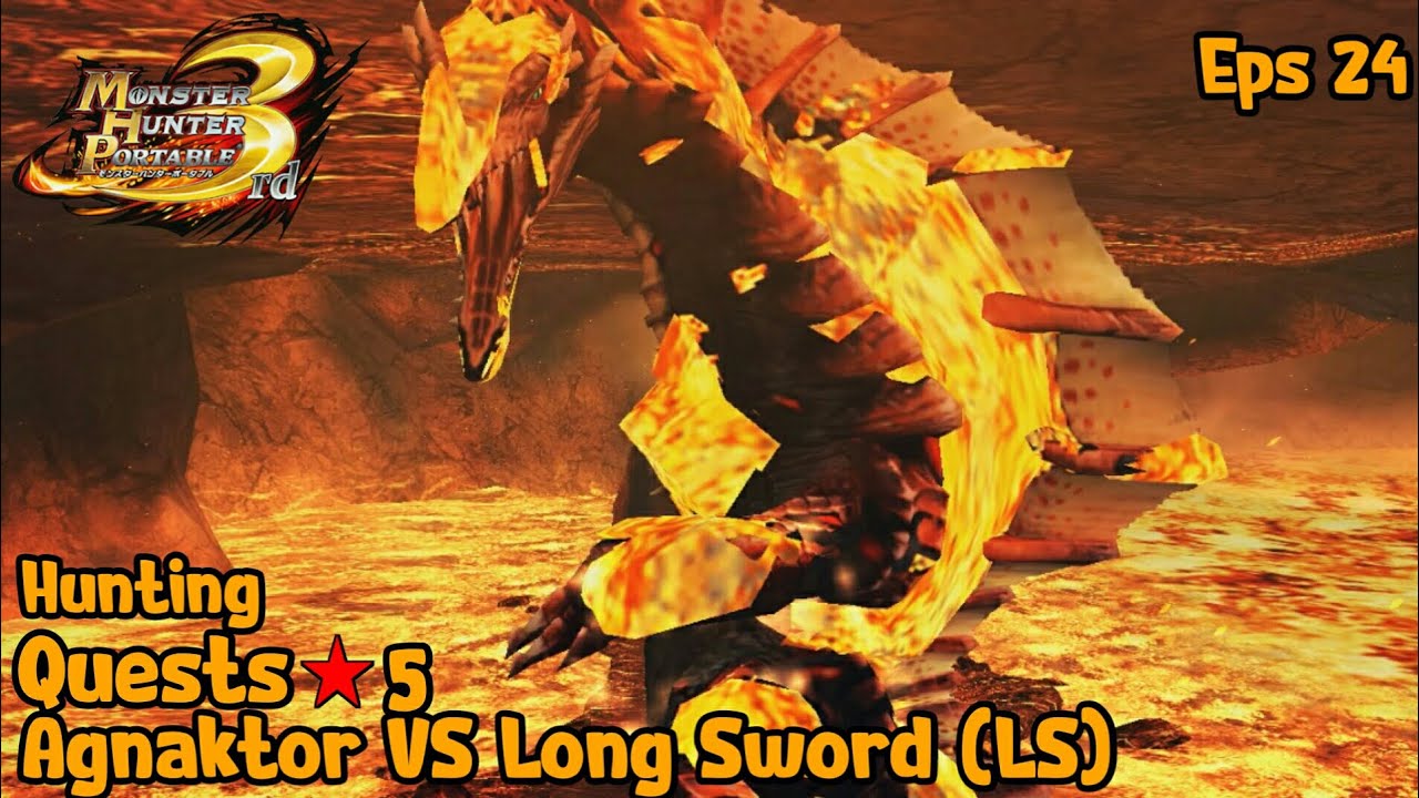 [Mhp3rd] Monster Hunter Portable 3rd Indonesia - Agnaktor vs Long Sword ...